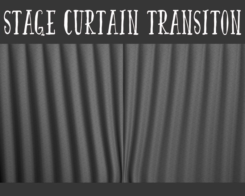 2x Black Stage Curtains Twitch Animated Stinger Transition - Etsy