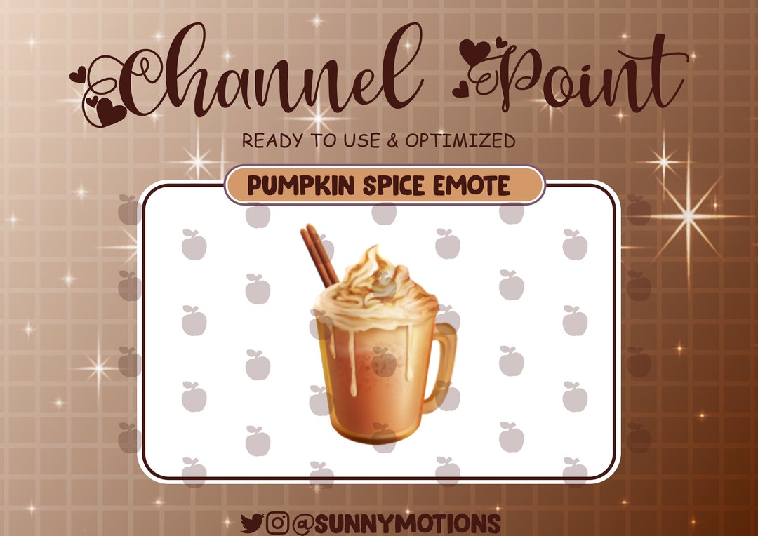 Pumpkin Spice Latte Twitch Emotes, Sweet Tea Time Channel Point, Kawaii ...