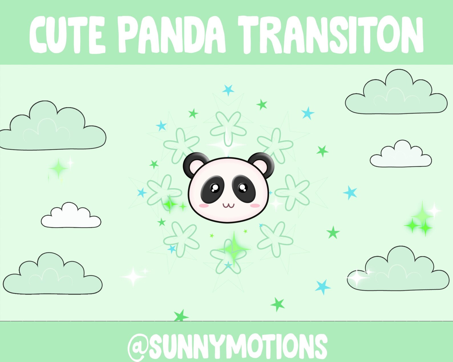 Cute Panda Bear Twitch Stinger Transition / Stream Graphics / Kawaii ...