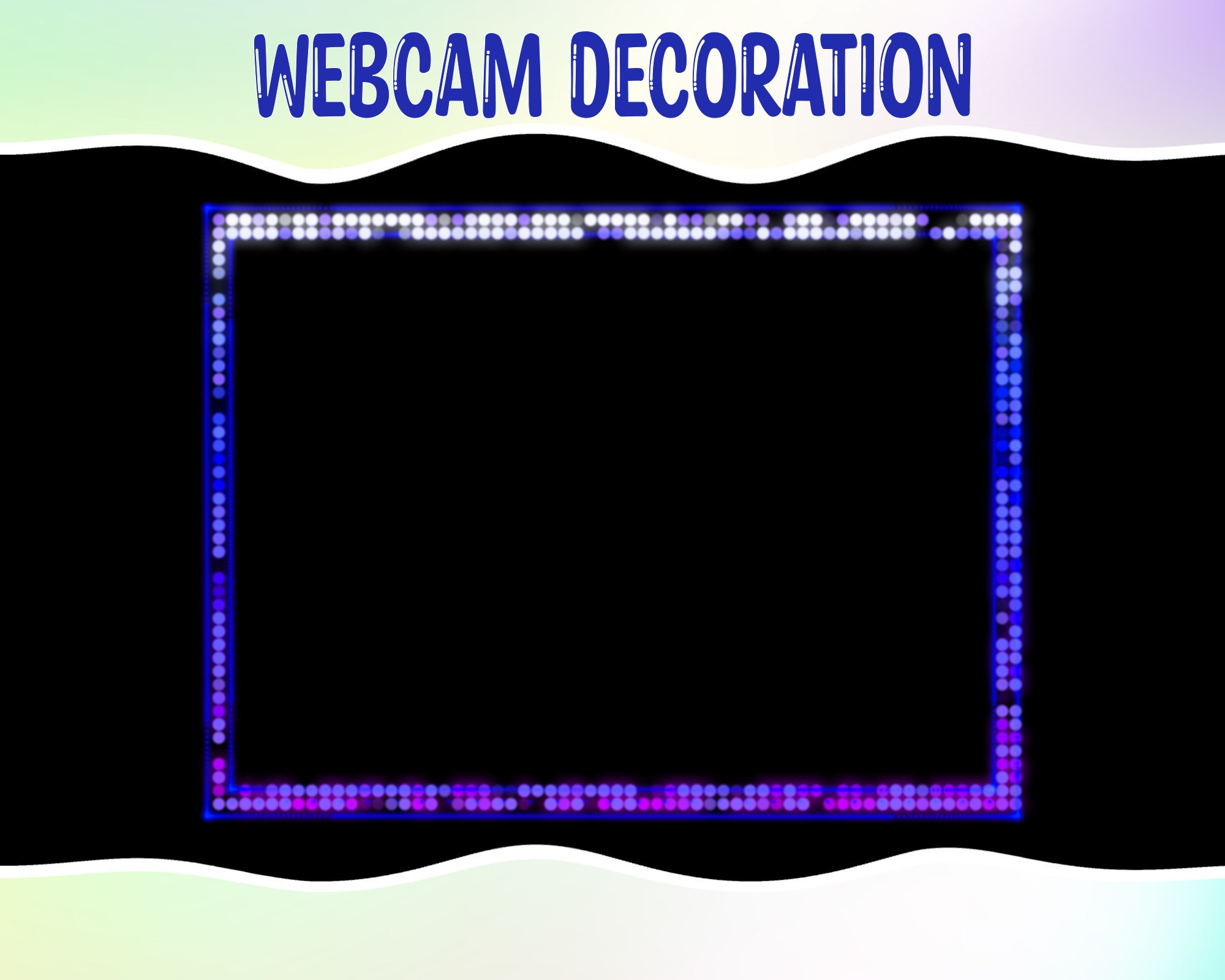 Twitch Animated Camera Overlay ANIMATED Camera Border Dots | Etsy