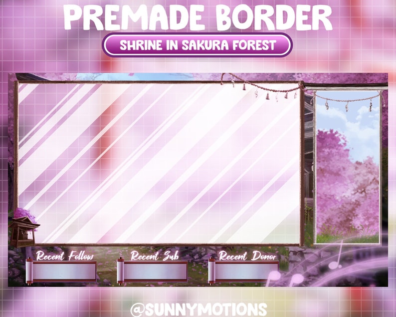 Animated Twitch Stream Package Overlay / Shrine Temple Day / - Etsy