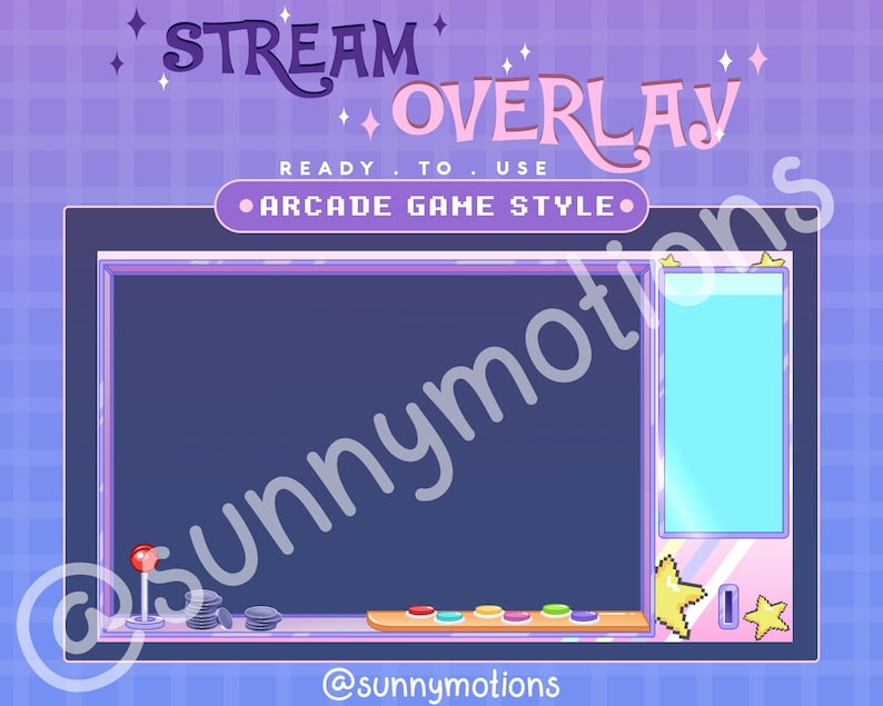 3x Animated Twitch Cute Pink Arcade Crane Machine Overlay - Etsy