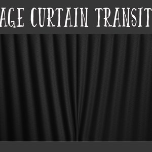 2x Black Stage Curtains Twitch Animated Stinger Transition Animation ...