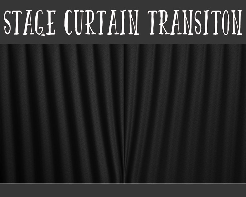 2x Black Stage Curtains Twitch Animated Stinger Transition - Etsy