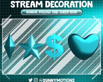 Animated Blue Saber Stream Labels Twitch Labels Latest - Etsy