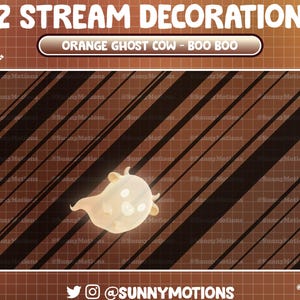 2 Animated Stream Decoration: Orange Fall Boo Boo Ghost Milk Cow Twitch ...
