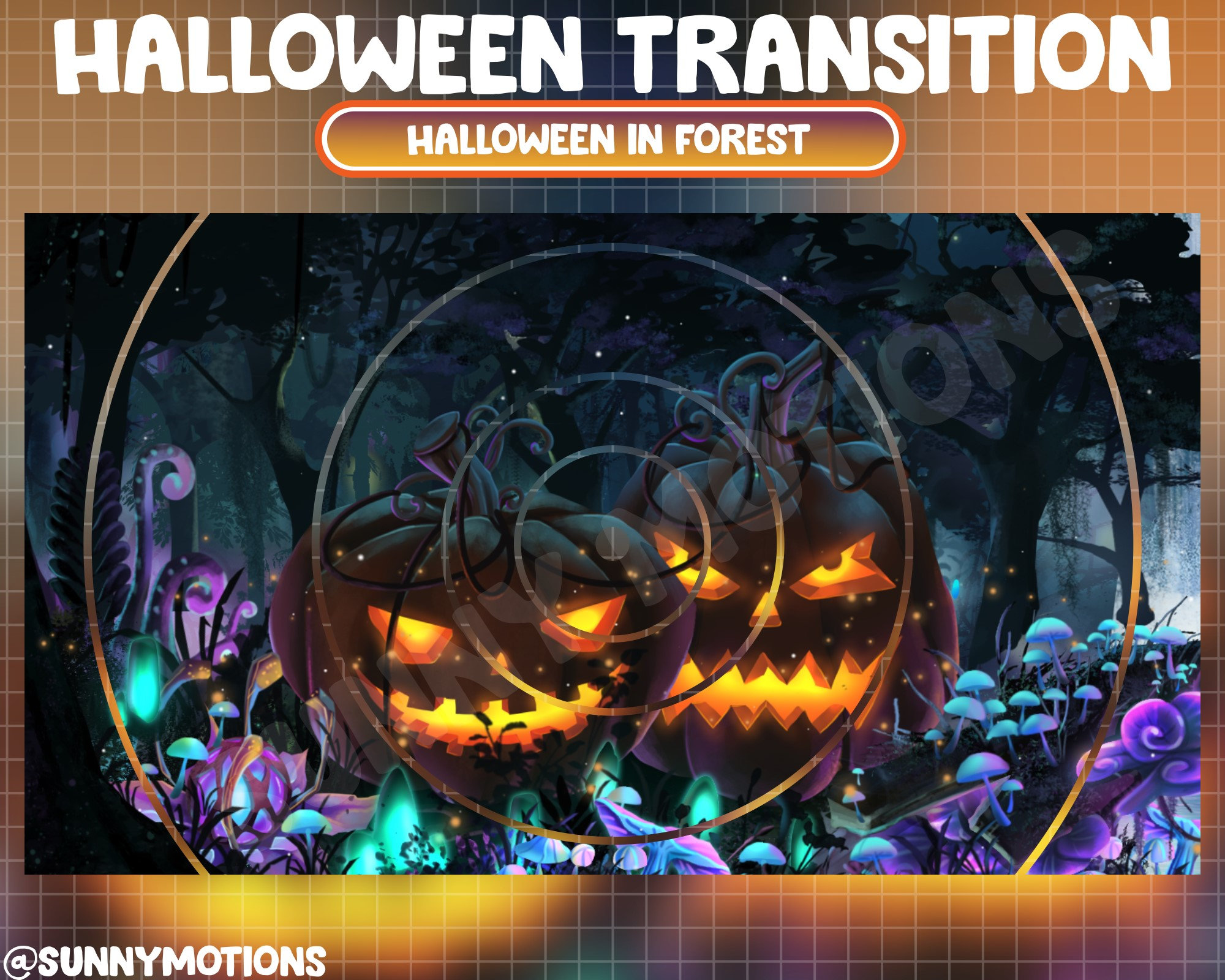 Halloween Twitch Overlay Stinger Transition / Moon Witch Gothic ...