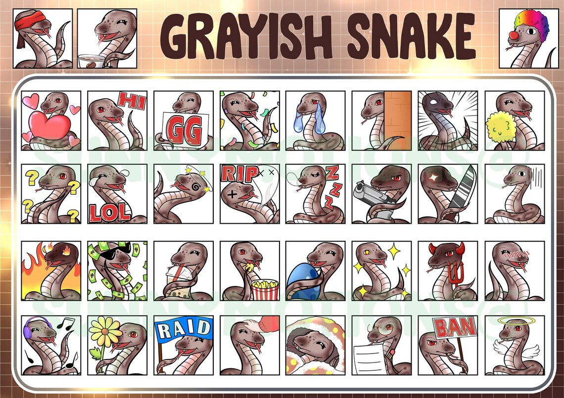35 Grayish Black With Red Eyes Snake Twitch Discord Mixer Youtube ...