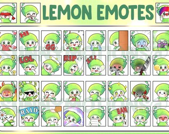Lime Pack Twitch Emotes Subscriber Discord Emote Bit Badges Loyalty - Etsy