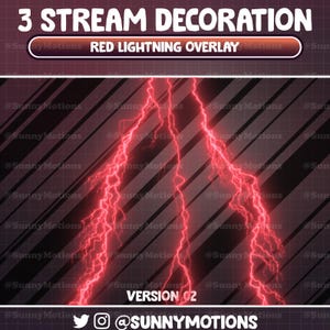 Animated Stream Decoration: Aesthetic Spooky Lightning Twitch Overlay ...