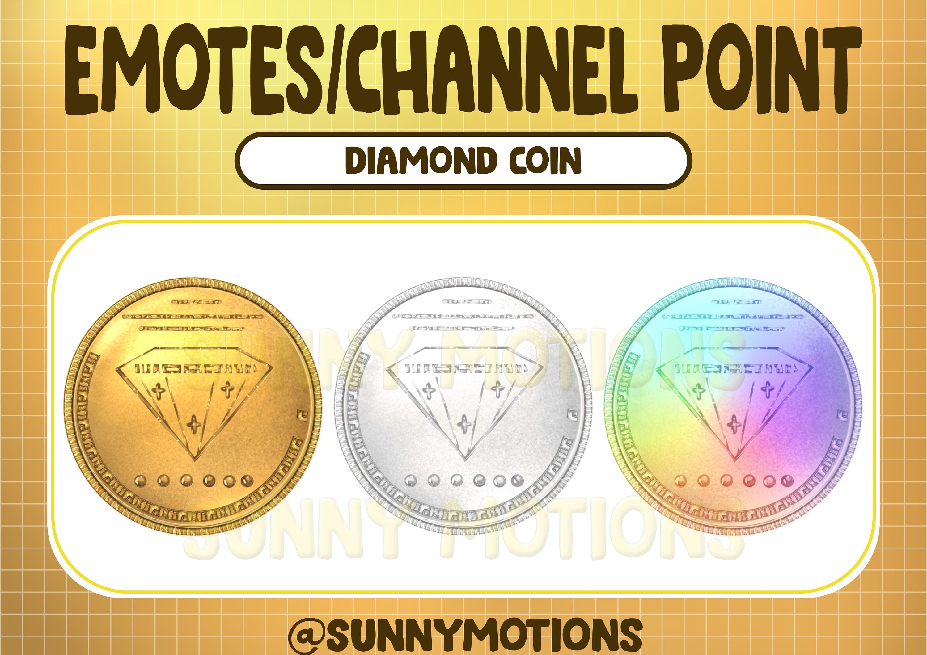 Drawing & Illustration Gaming Channel Point Twitch GG Gold Coin Emote ...