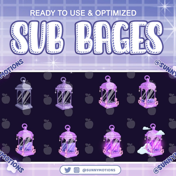 Twitch Sub Badge Lantern - Etsy