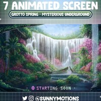 Onsen Hotspring Background for Vtuber, Ambient ASMR Backdrop, Night in ...