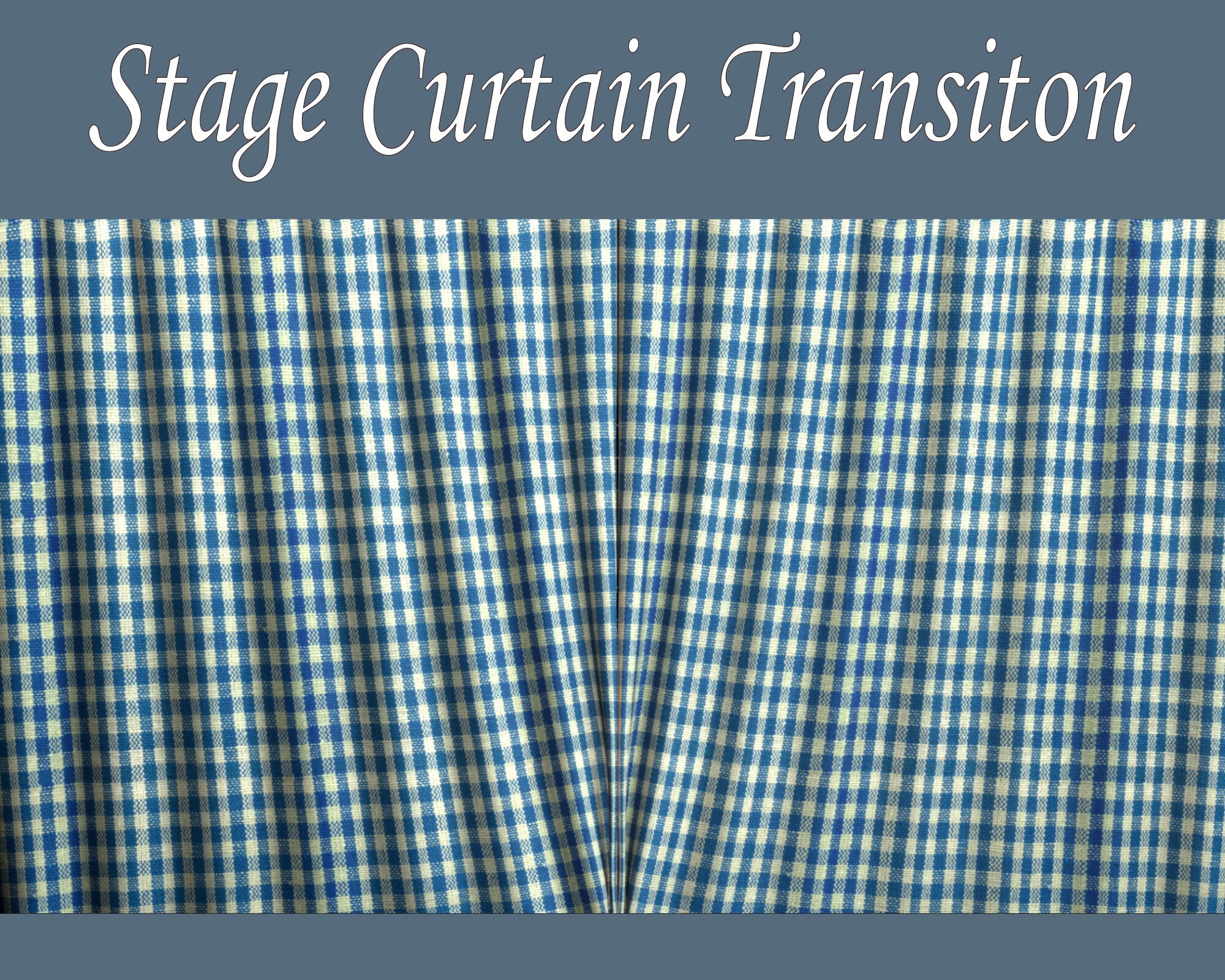 Checkered Fabric Circus Curtain Twitch Animated Stinger | Etsy