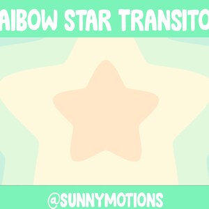 3x Animated Magical Stars Twitch Stinger Transition / Cute Rainbow ...