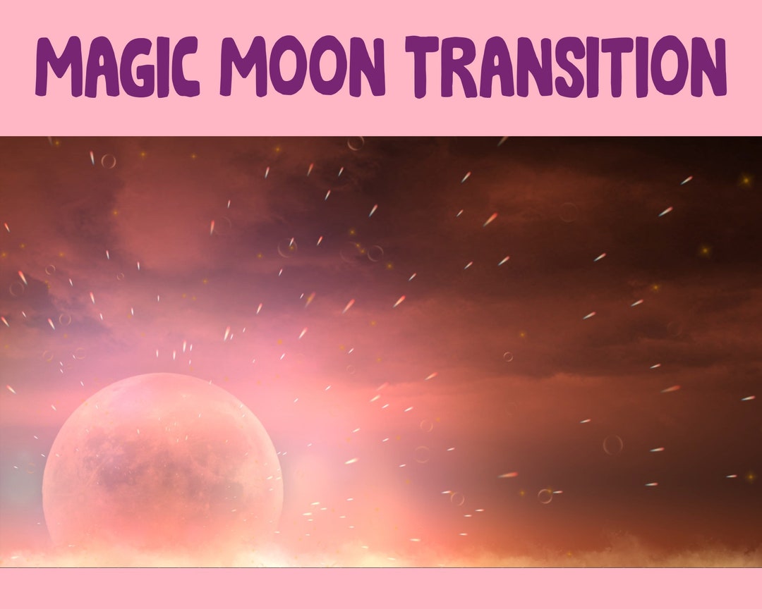 Magical Moon Space Stars Stinger Transition / Animated Twitch Scene ...