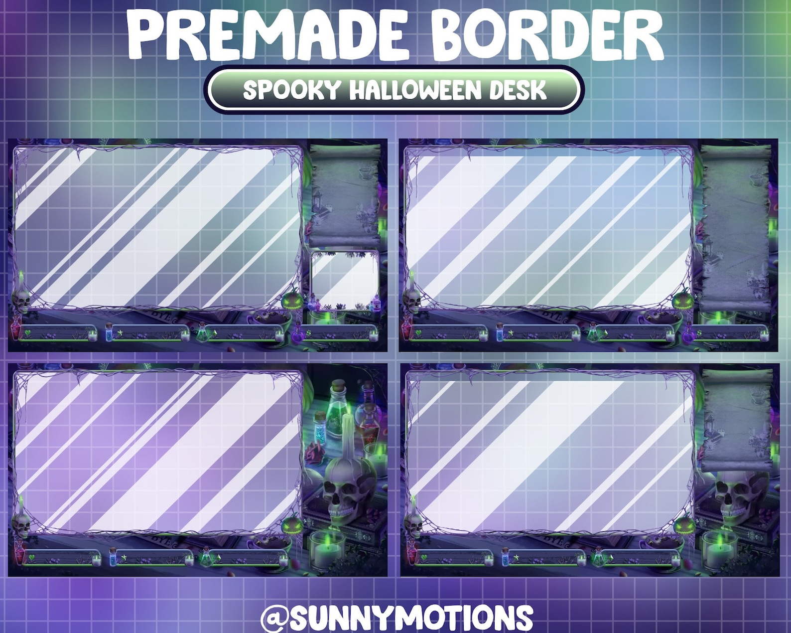 Animated Twitch Stream Package Overlay / Devil / Halloween Spooky Eyes ...