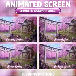 Animated Twitch Stream Package Overlay / Shrine Temple Day / Aesthetic ...