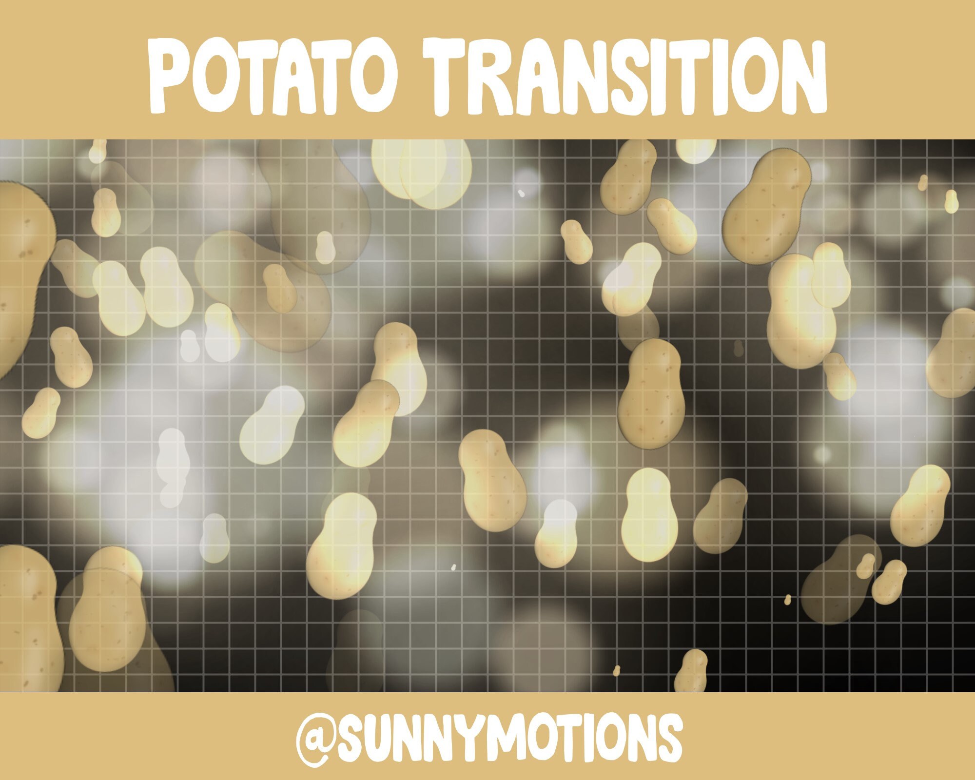 Potato Animated Twitch Scene Stinger Transition - Kawaii Starchy Food ...