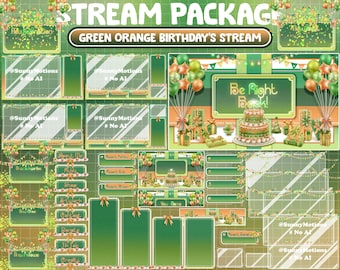 Birthday Animated Twitch Stream Overlay Package - Etsy