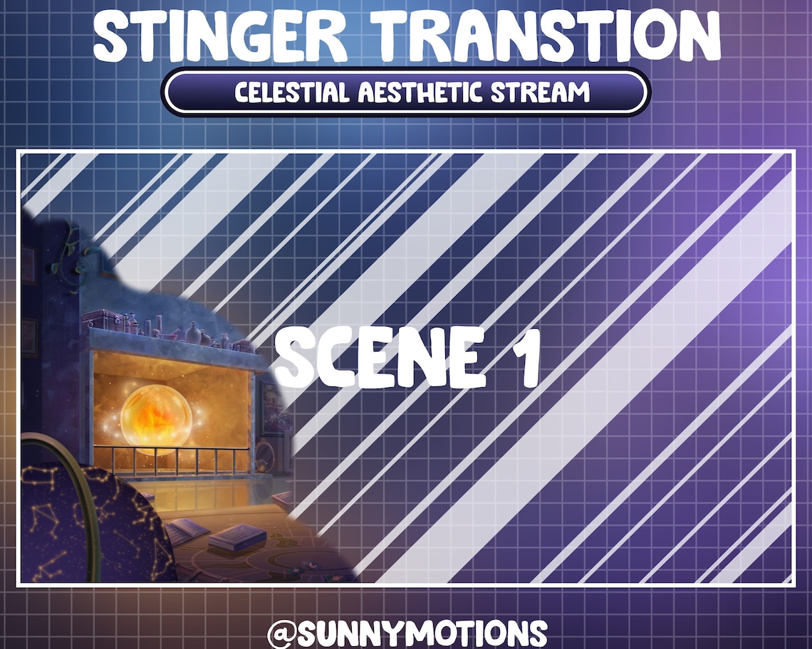Animated Stream Stinger Transition / Witchy Celestial Room - Etsy