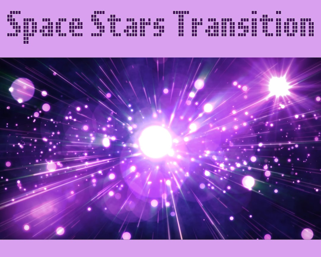 2x Space Stars Stinger Transition / Animated Twitch Scene Transition ...