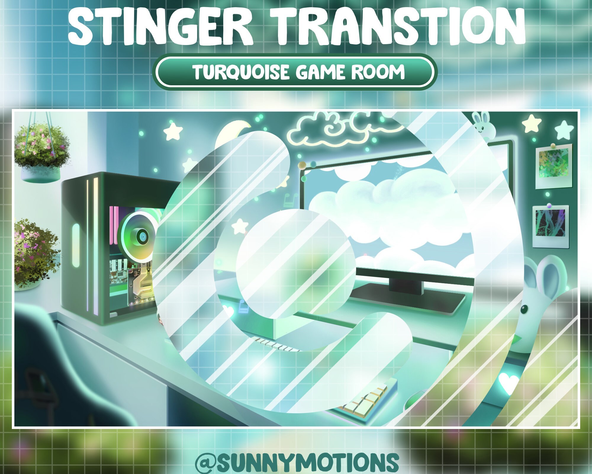 Animated Twitch Stream Stinger Transition / Lofi Game Desk / - Etsy