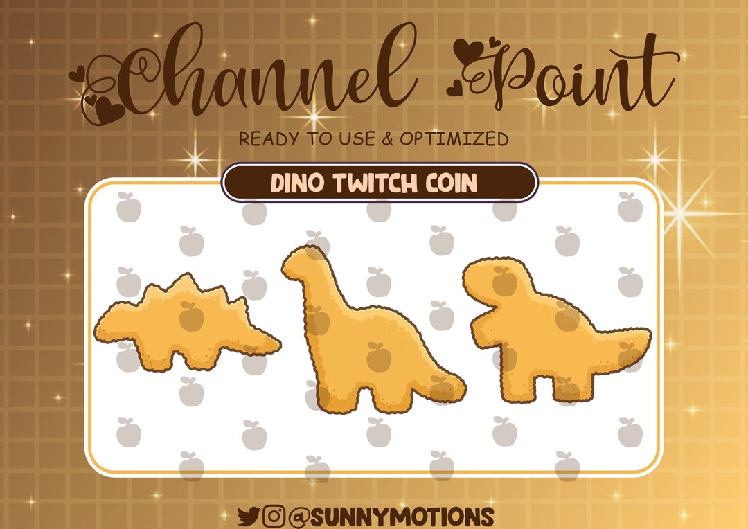 4x Cute Dinosaur, T-rex, Tyrannosauru, Monster Twitch Channel Point ...