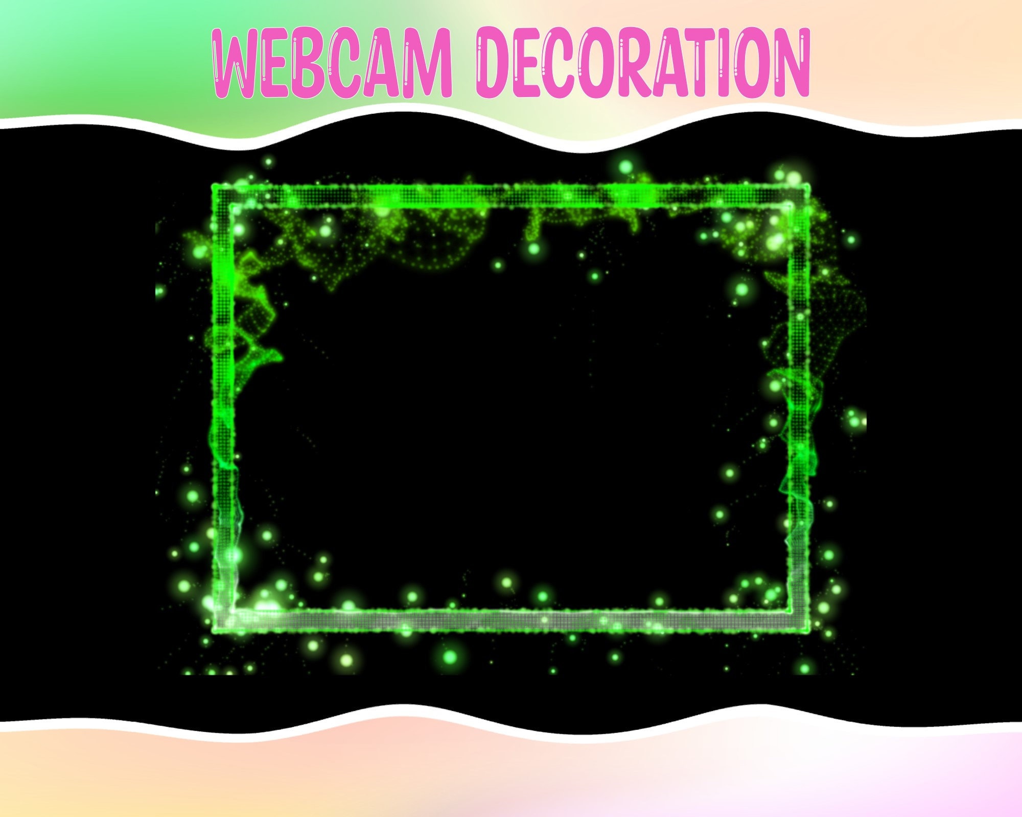 Twitch Animated Camera Overlay Trendy Camera Border Border - Etsy