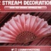 4 Animated Stream Decoration: Kawaii Spring Japanese Cherry Blossom Fan ...