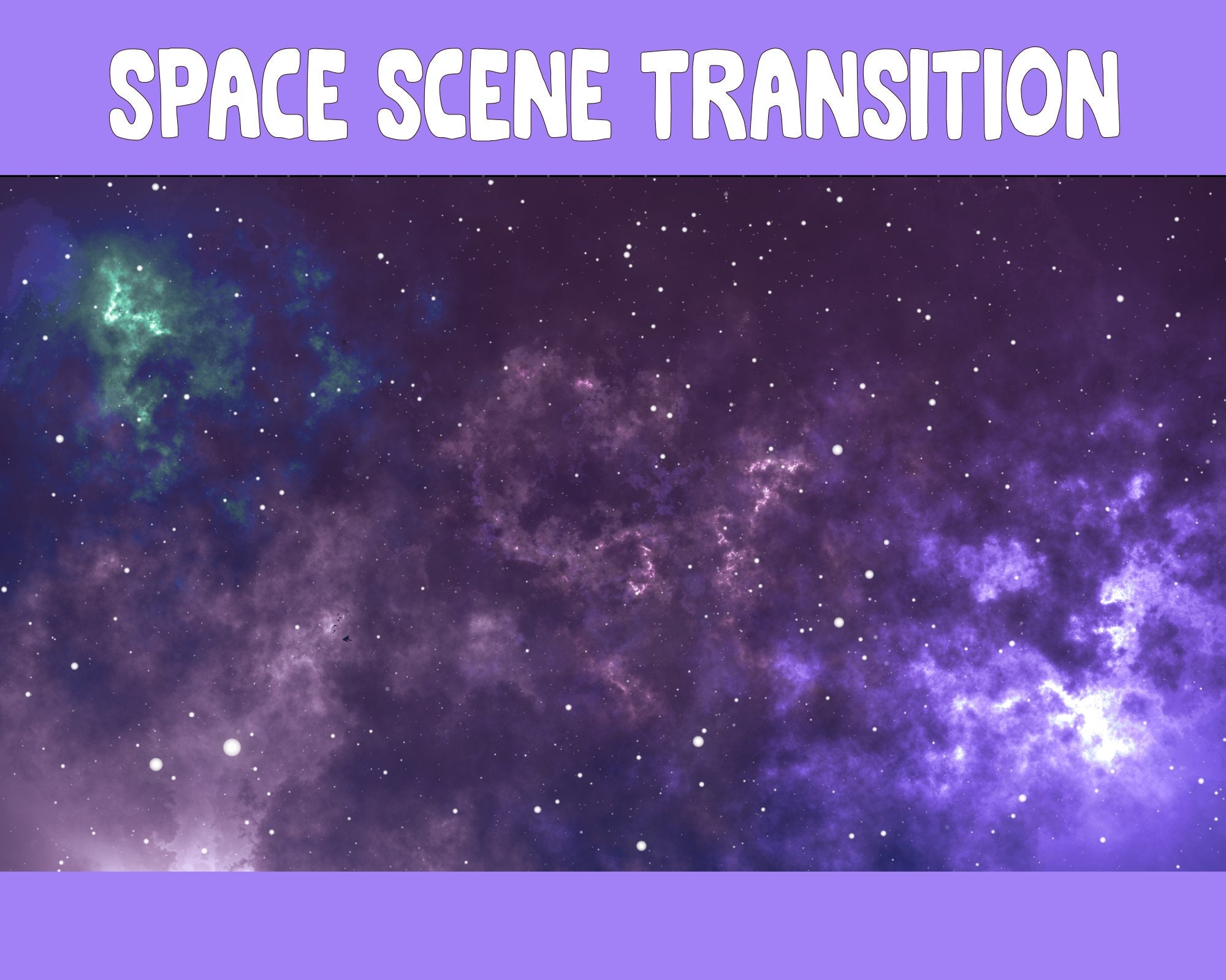 3x Space Stars Stinger Transition / Nebula Animated Twitch | Etsy