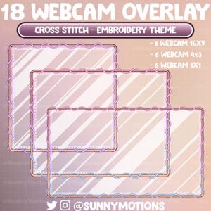 18 Animated Lo-fi Aesthetic Summer Autumn Vibes Webcam Overlay ...