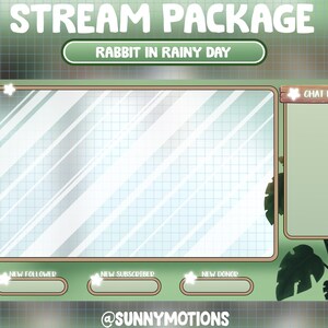 FULL ANIMATED Twitch Stream Package / Cute Dark Dreamy Rabbit in Warm ...