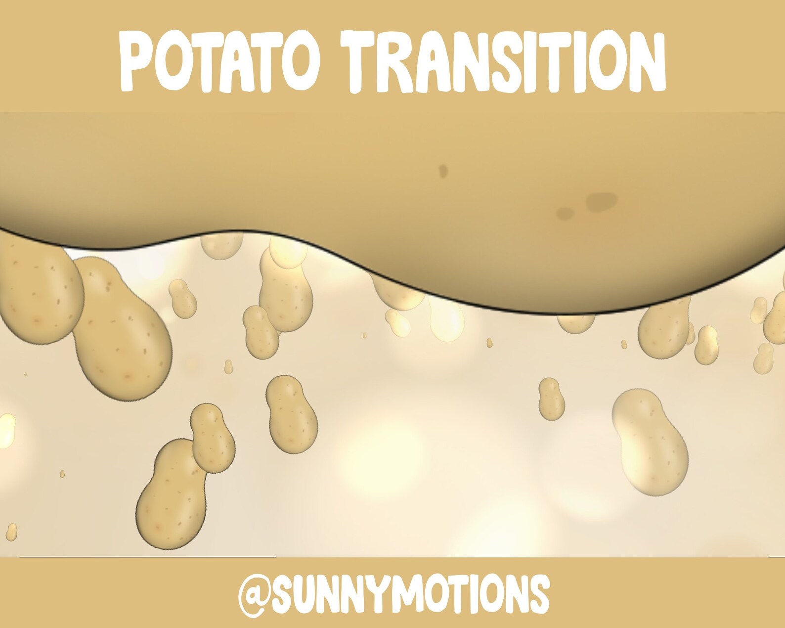 Potato Animated Twitch Scene Stinger Transition - Kawaii Starchy Food ...