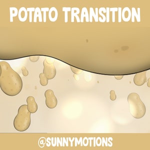 Potato Animated Twitch Scene Stinger Transition - Kawaii Starchy Food ...