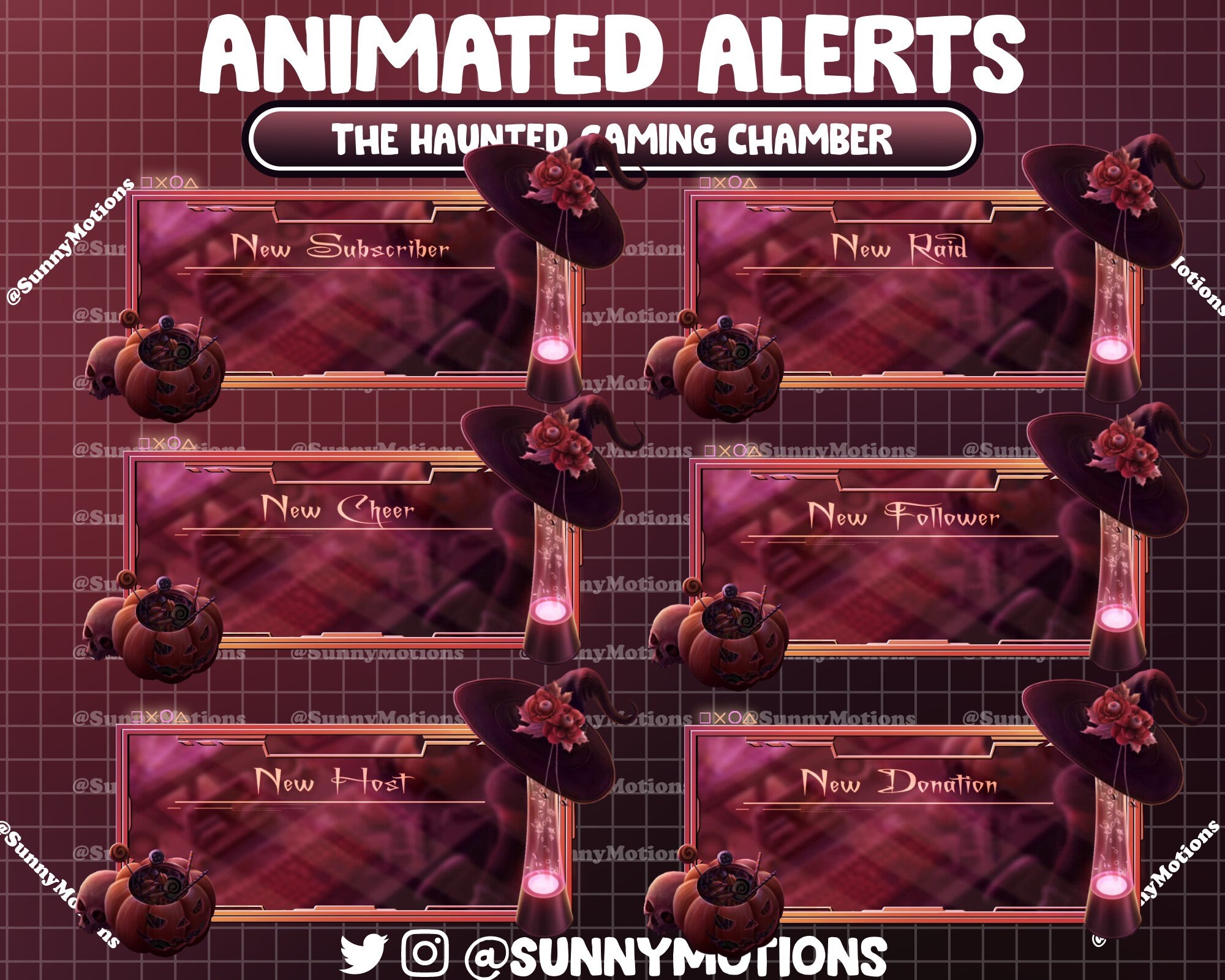 ANIMATED Stream Package: Haunted Gaming Room Console Set Up, Fantasy ...