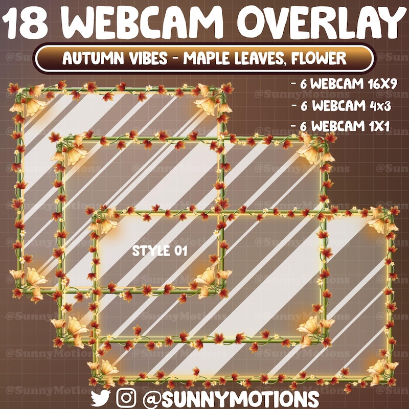 Fall Webcam Borders - Etsy
