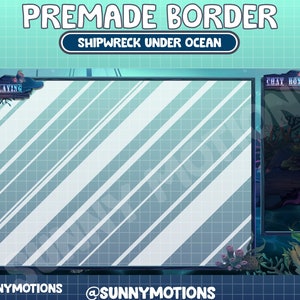 Animated Shark Under Ocean With Stunning Shipwreck Twitch Premade ...