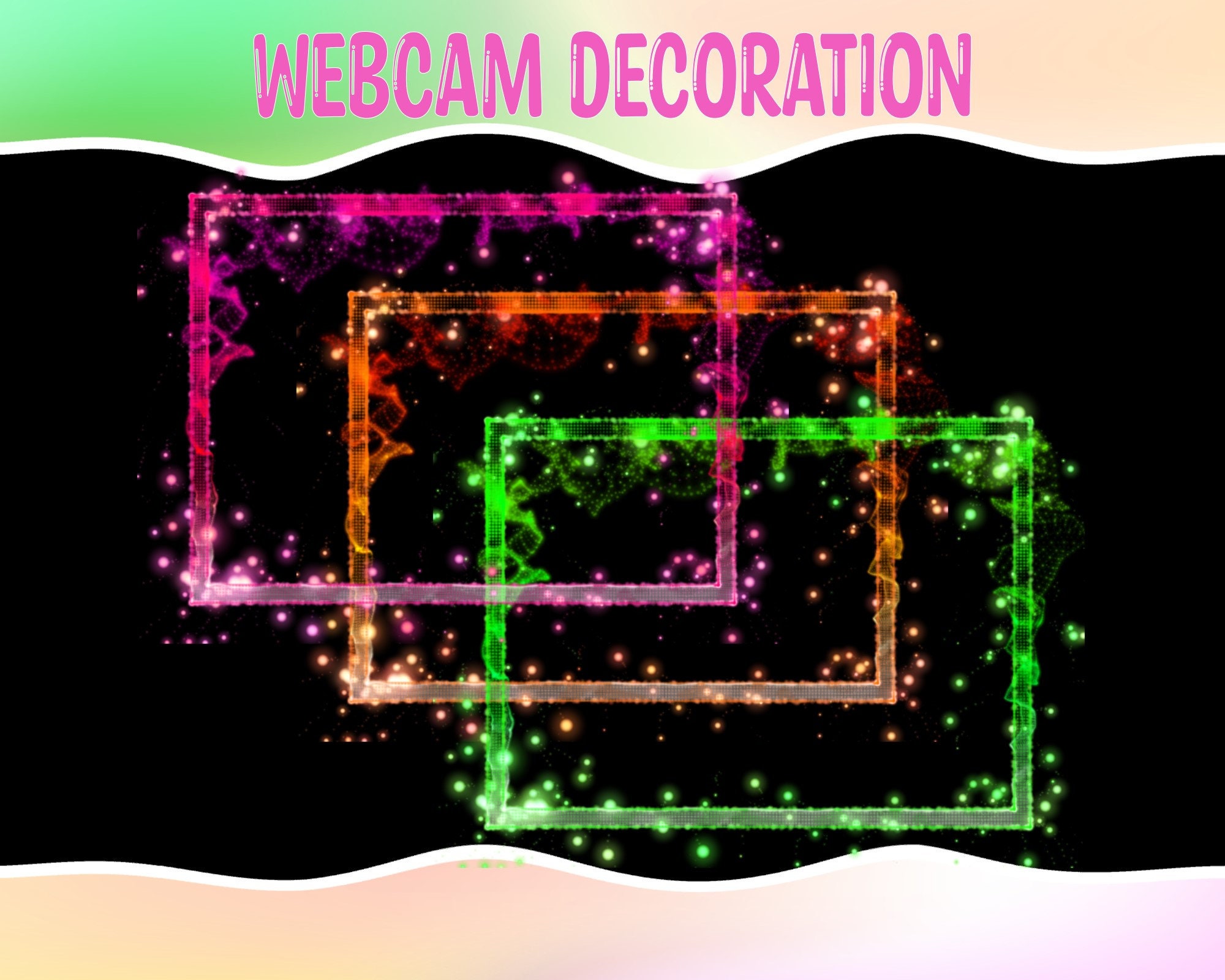 Twitch Animated Camera Overlay Trendy Camera Border Border - Etsy