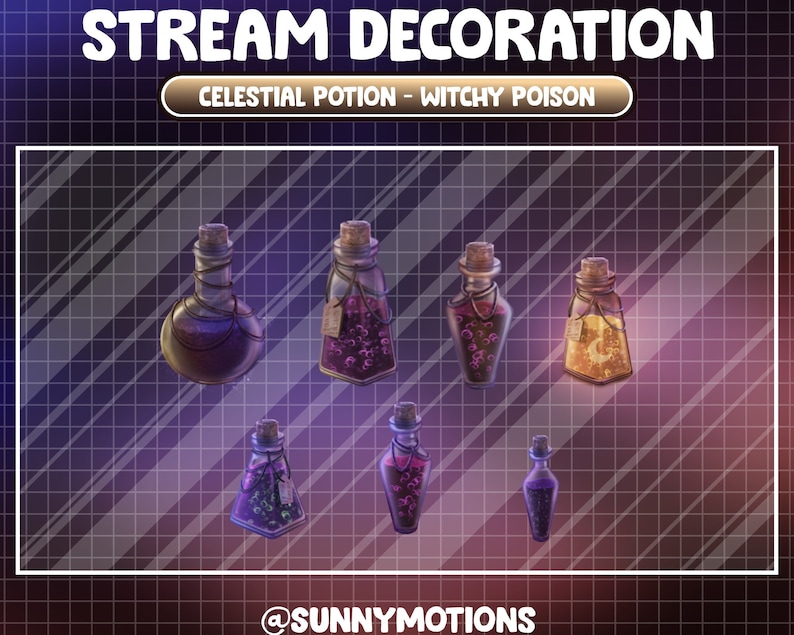 Animated Twitch Stream Decoration: Glow Celestial Potion / - Etsy