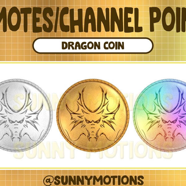Dragon Coin Twitch - Etsy