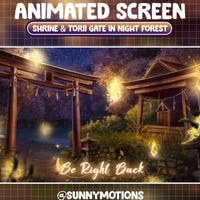 Onsen Hotspring Background for Vtuber, Ambient ASMR Backdrop, Night in ...