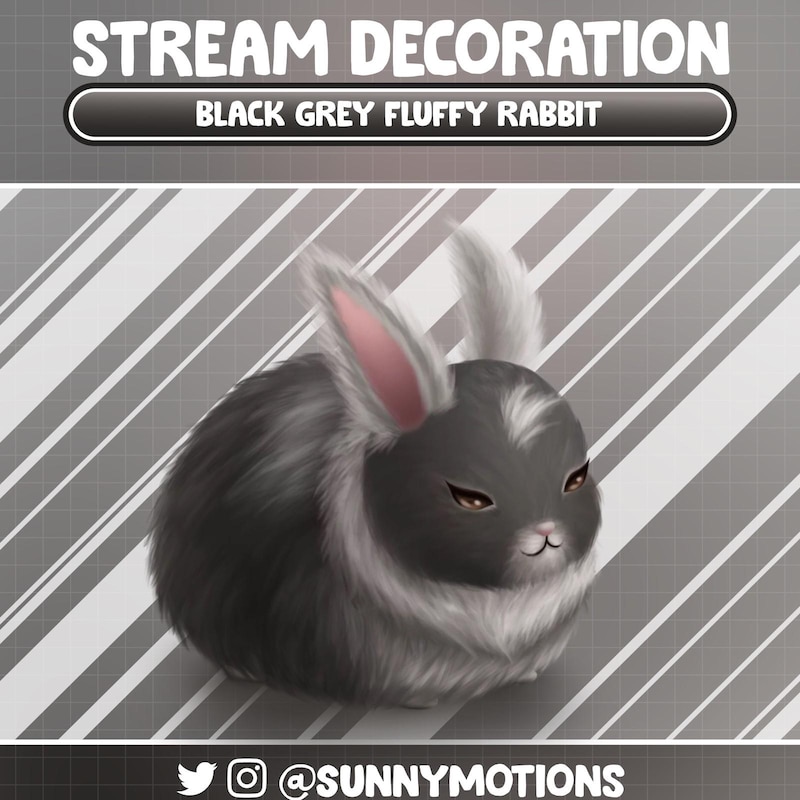 Black Rabbit Vtuber - Etsy