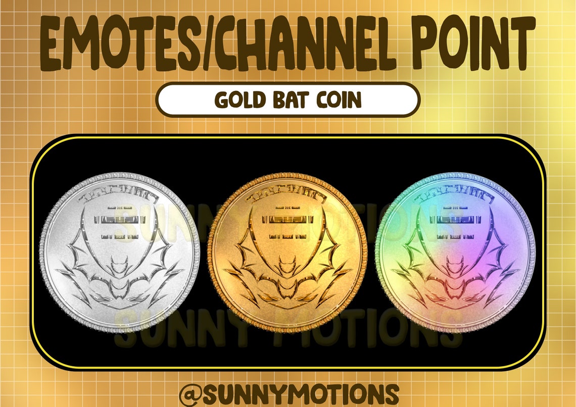 Twitch Cool Bats Coin Emotes / Halloween Channel Points / Cute - Etsy