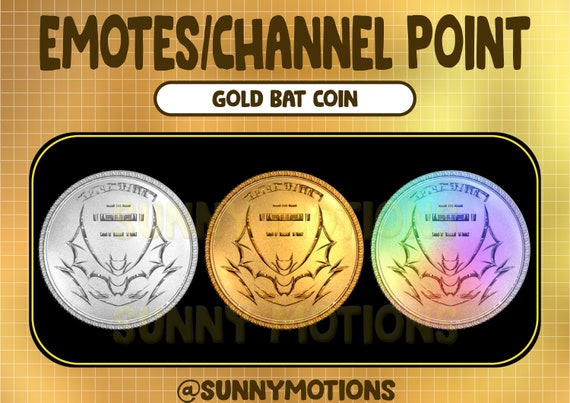 Twitch Cool Bats Coin Emotes / Halloween Channel Points / Cute - Etsy