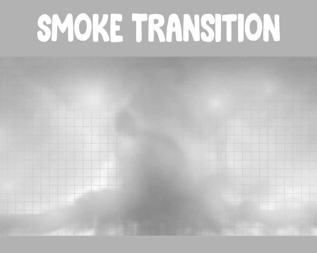 Natural Smoke Animated Twitch Stinger Transition / Black White Smokey ...