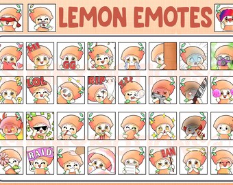 Fruit Heart Twitch Emotes Badges - Etsy