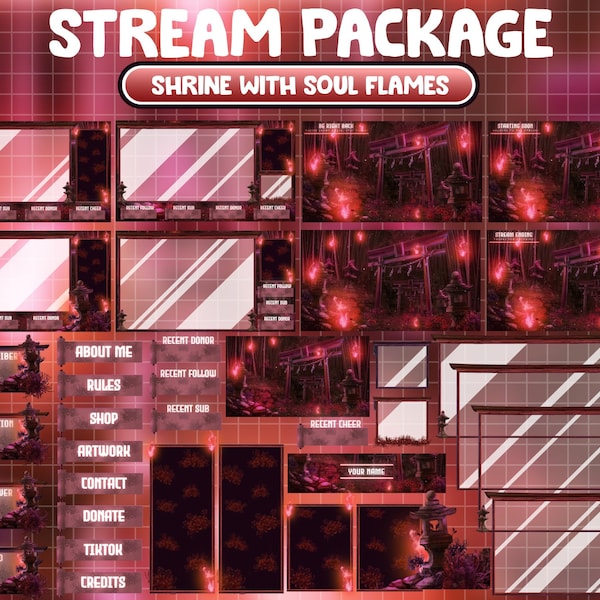 Spider Lily Stream Overlay - Etsy