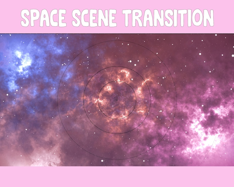 3x Space Stars Stinger Transition / Nebula Animated Twitch Scene ...