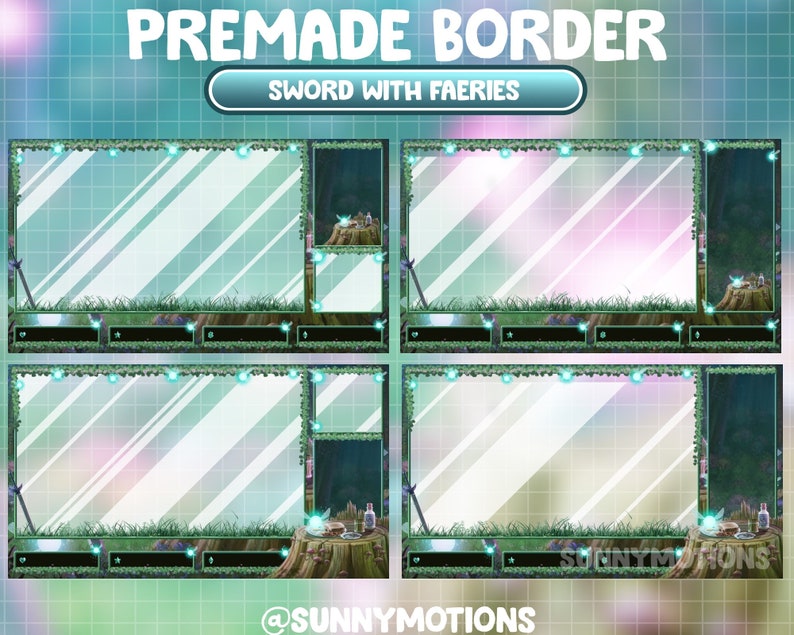 ANIMATED Stream Package / Warrior Fantasy Sword Twitch Overlay ...